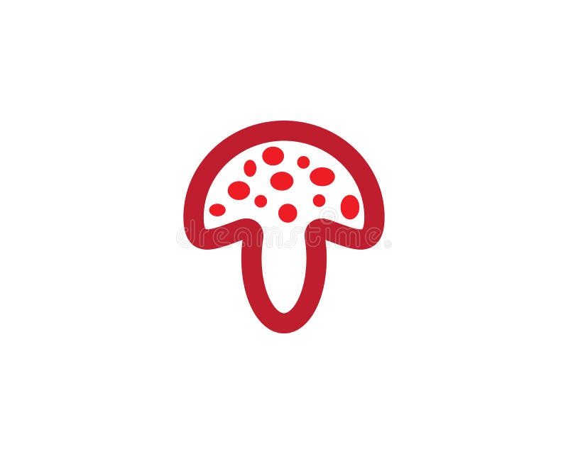 Icono de vector hongo ilustración del vector. Ilustración de insignia ...