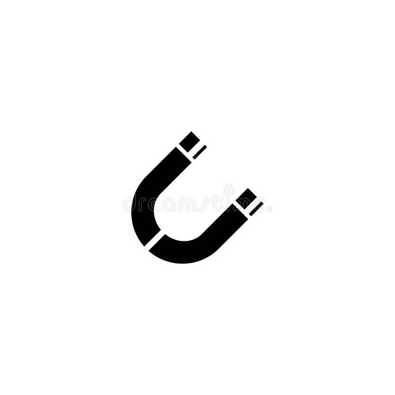 Icono Del Vector Del Imán En El Fondo Blanco Muestra Del Imán Icono De ...