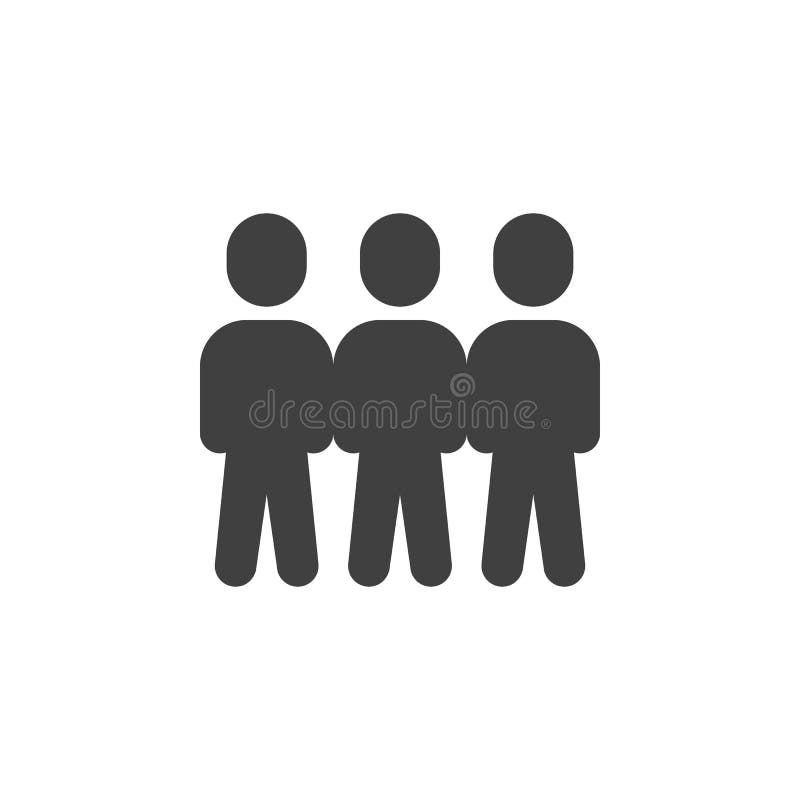 Icono De Vector De Multitud Ilustración del Vector - Ilustración de ...