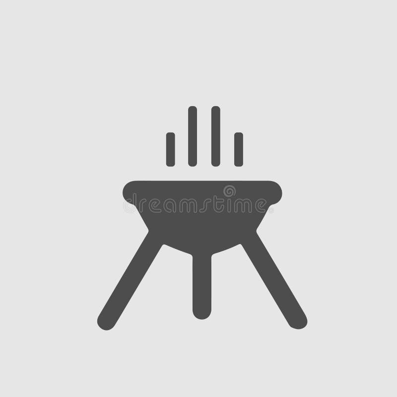 Icono de vector de paro ilustración del vector. Ilustración de icono ...