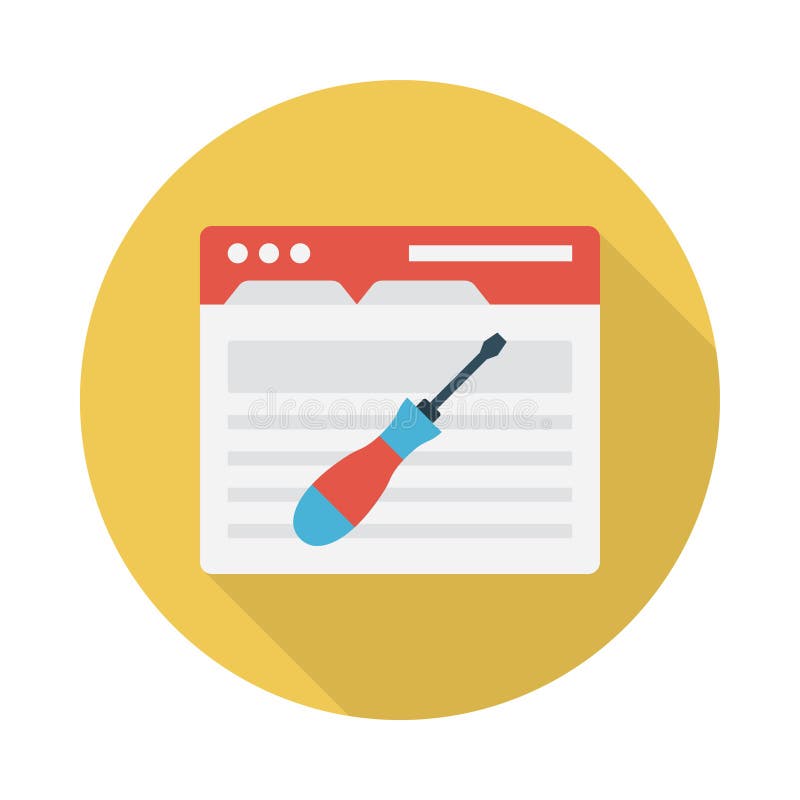 Icono De Vector Plano Del Explorador Ilustración del Vector ...