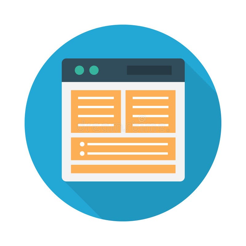 Icono De Vector Plano Del Explorador Ilustración del Vector ...