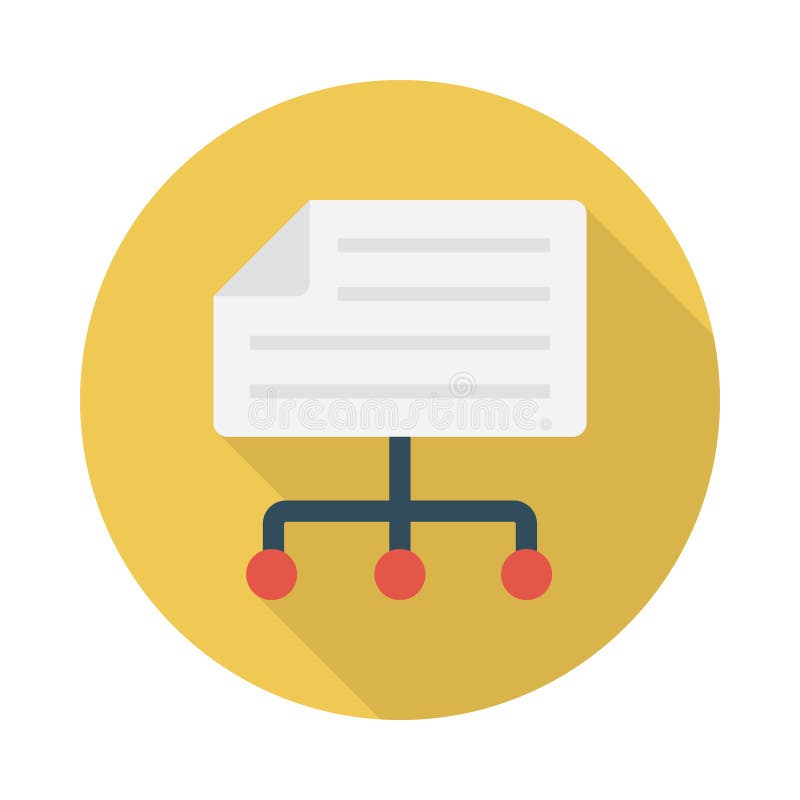 Icono De Vector Plano De Documento Ilustración del Vector - Ilustración ...