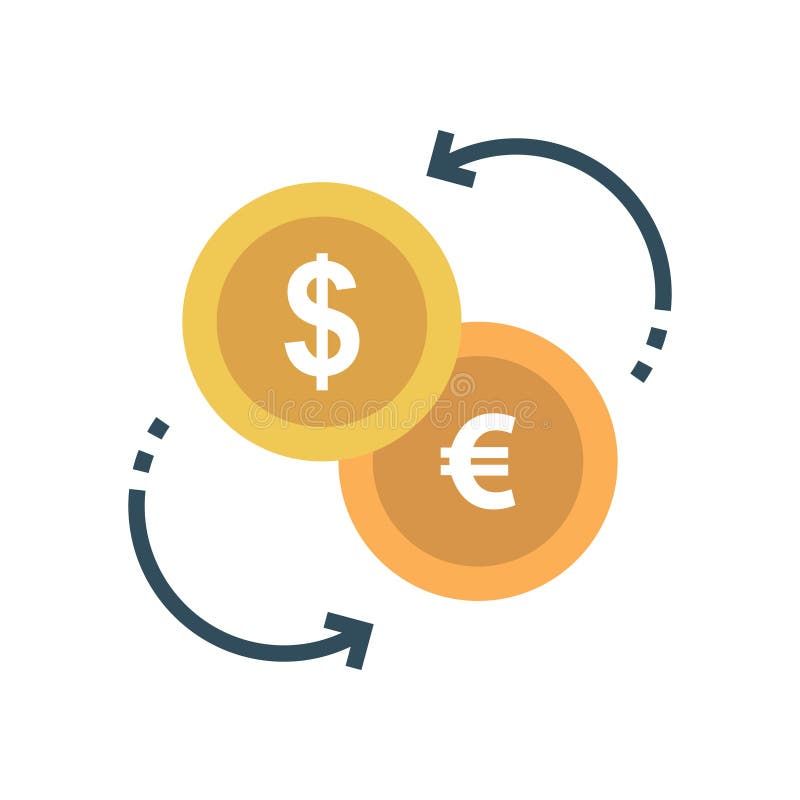 Icono De Vector Plano De Exchange Ilustración del Vector - Ilustración ...