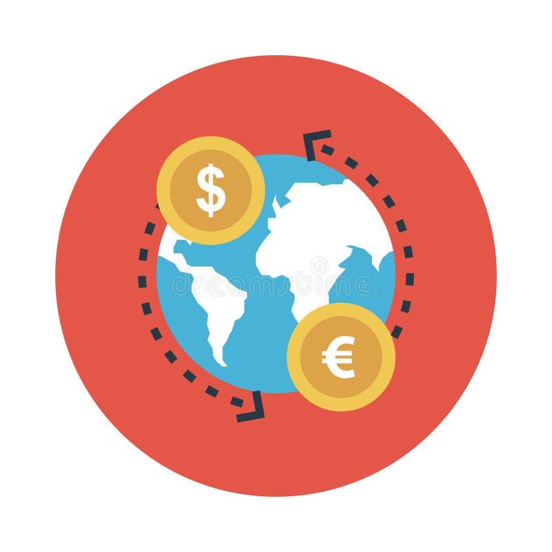 Icono De Vector Plano De Exchange Ilustración del Vector - Ilustración ...