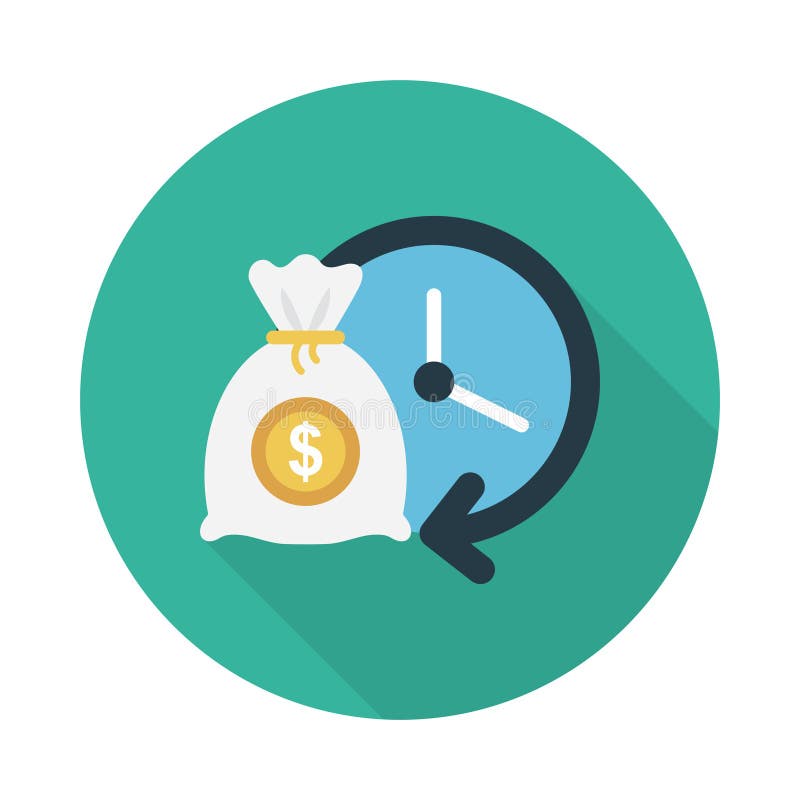 Icono De Vector Plano De Pago Ilustración del Vector - Ilustración de ...