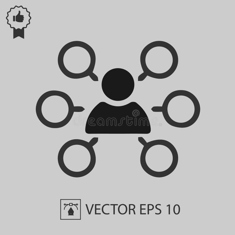 Icono De Vector De Red Social Ilustración del Vector - Ilustración de ...