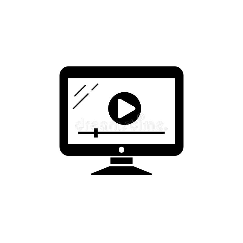 Icono De Vector De Reproductor Multimedia Ilustración del Vector ...