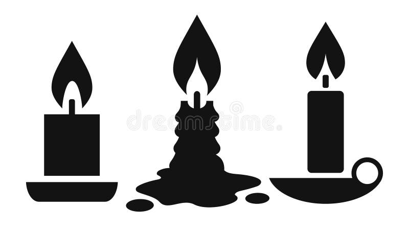 Icono de vector de velas ilustración del vector. Ilustración de icono ...