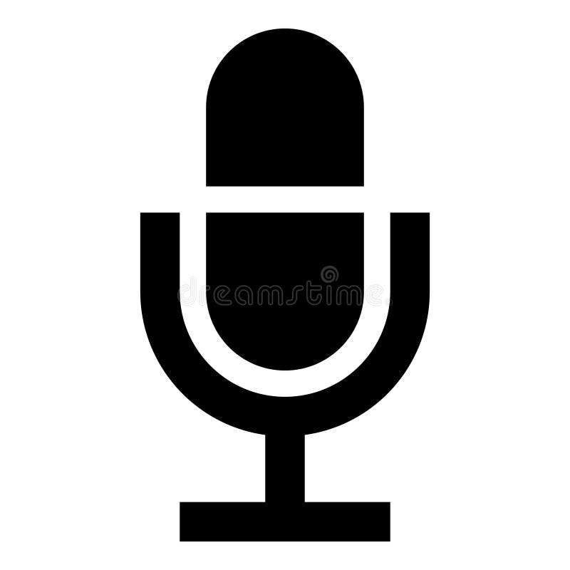 Icono de vector de voz. ilustración del vector. Ilustración de audio ...