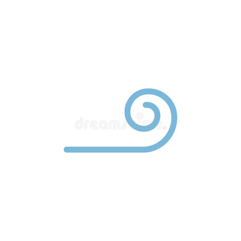 Icono De Viento Icono De Viento Plano Viento Sobre Fondo Blanco Stock ...