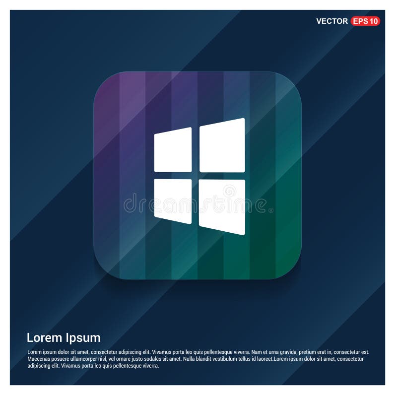 Icono de Windows foto editorial. Ilustración de comunicaciones - 122969626