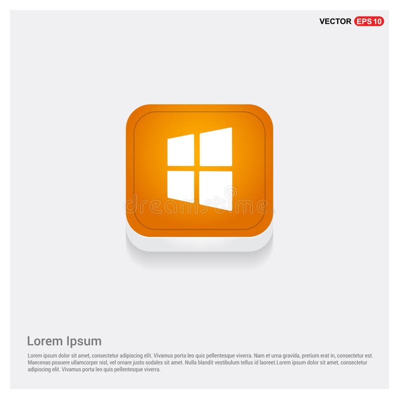 Icono de Windows ilustración del vector. Ilustración de palillo - 132405284
