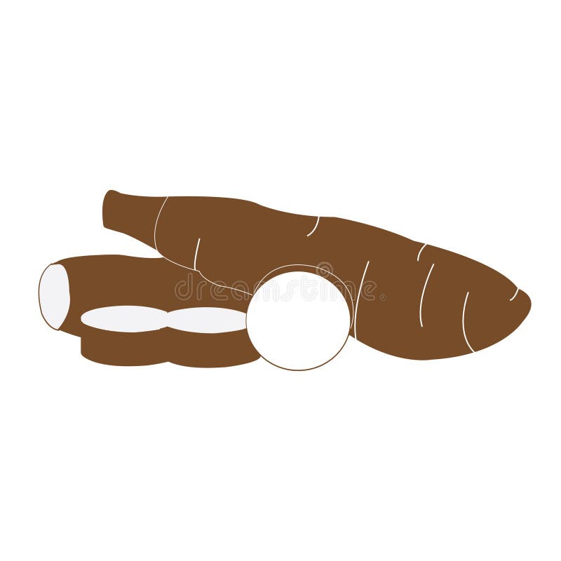 Icono de yuca ilustración del vector. Ilustración de crezca - 290990473