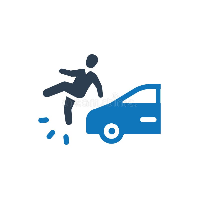 Icono Del Accidente De Tráfico Ilustración del Vector - Ilustración de ...