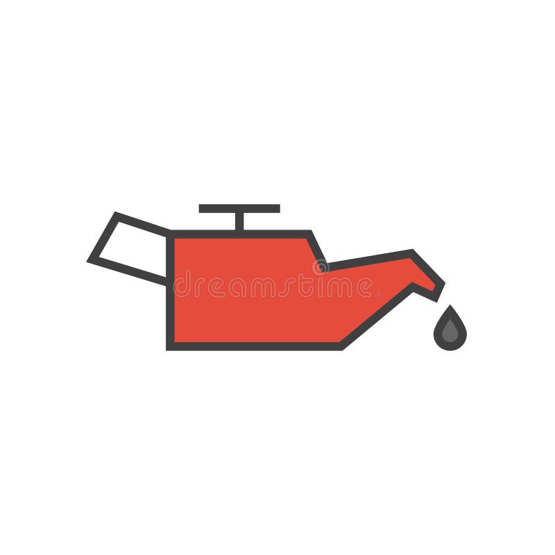 Icono Del Aceite De Motor De Coche Ilustración del Vector - Ilustración ...