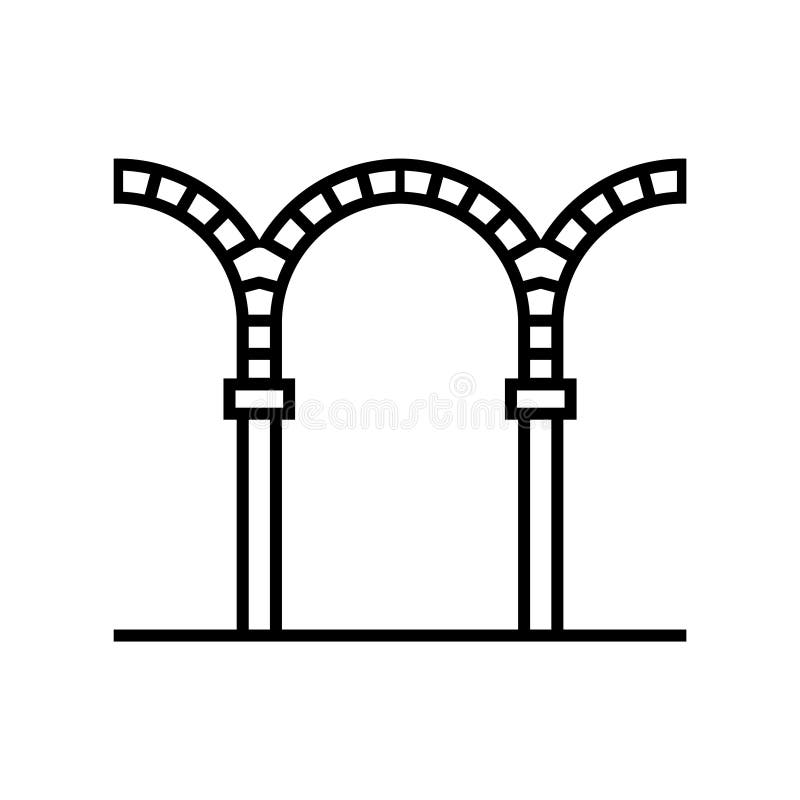 Icono Del Arco, Ejemplo Del Vector Ilustración del Vector - Ilustración ...