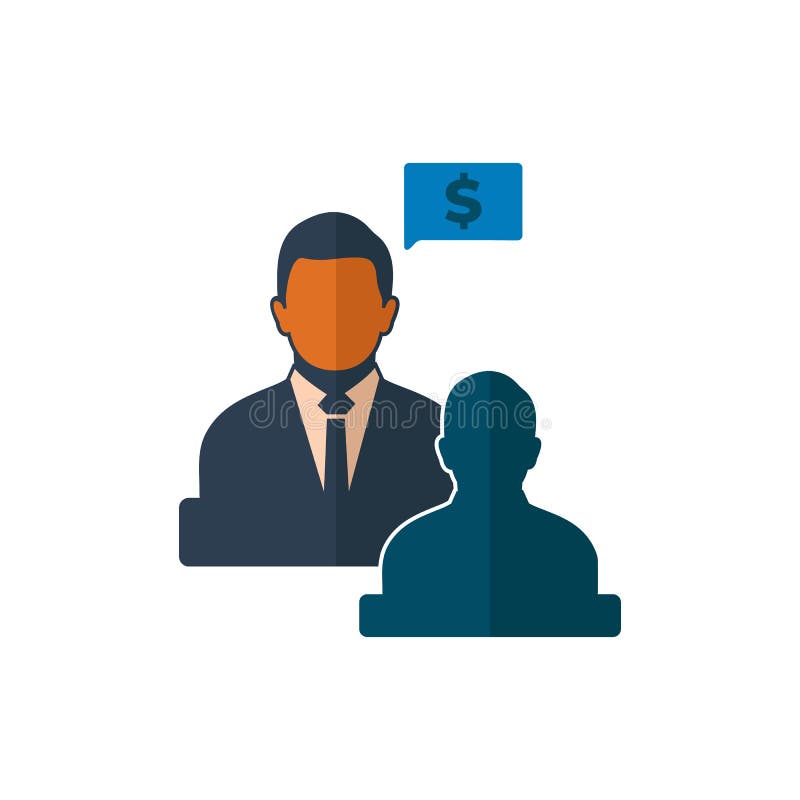 Icono De Asesor De Negocios Ilustración del Vector - Ilustración de ...
