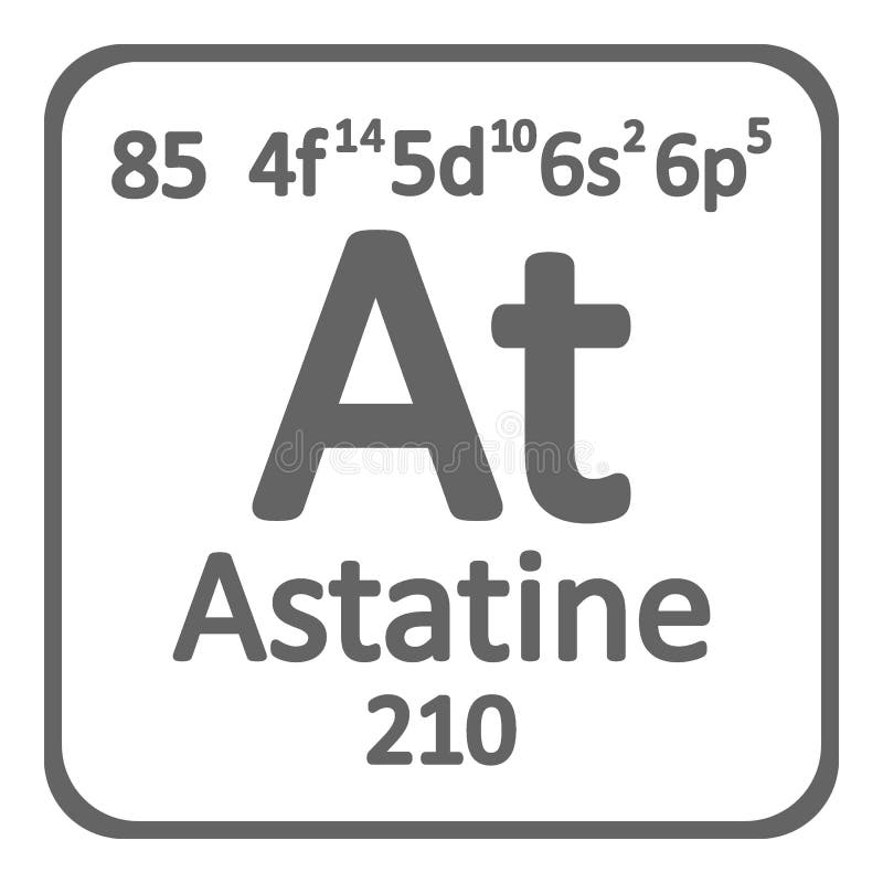 Elemento del astatino ilustración del vector. Ilustración de modelo ...
