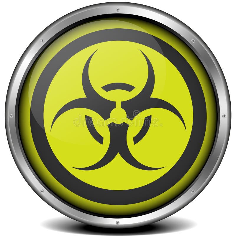 Icono del Biohazard stock de ilustración. Ilustración de marco - 38885537