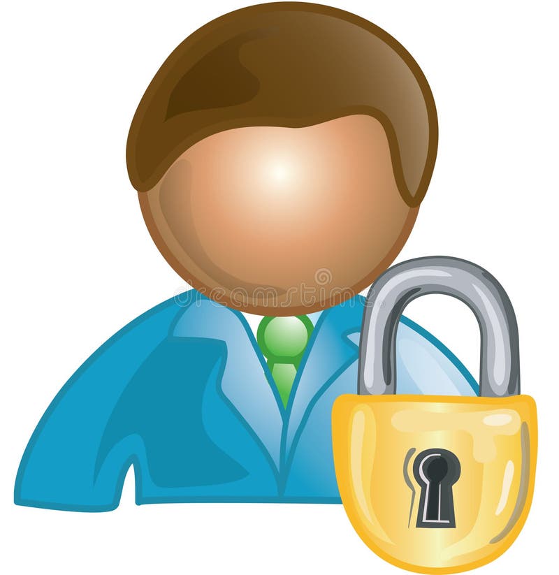 Icono Del Bloqueo Del Cliente Ilustración del Vector - Ilustración de ...