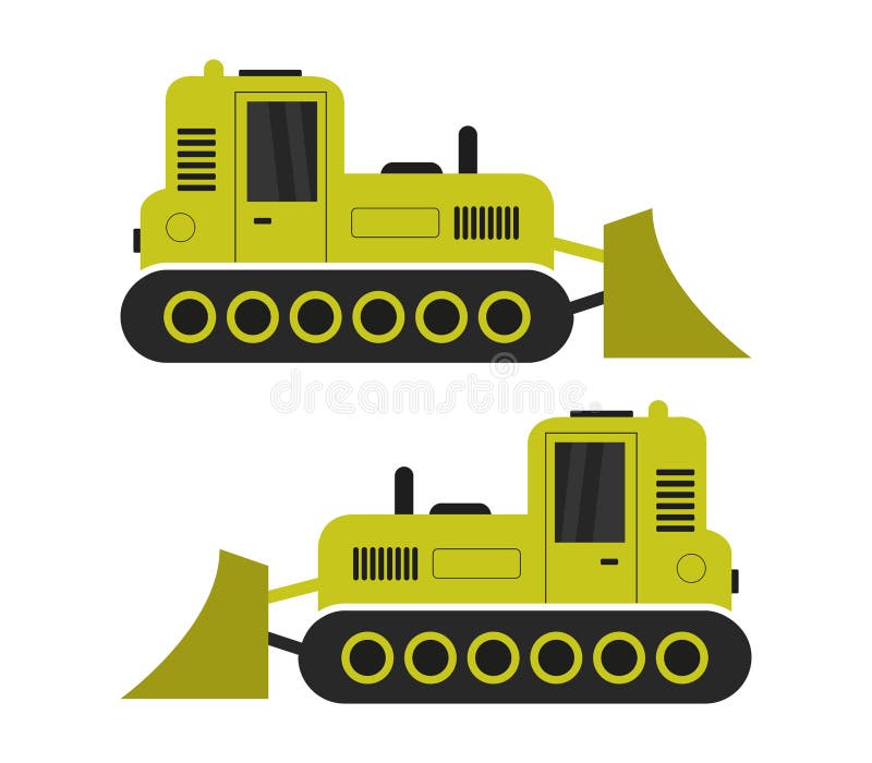 Icono Del Bulldozer Ilustrado En El Vector Sobre Fondo Blanco Stock de ... Icono Del Bulldozer Ilustrado En El Vector Sobre Fondo Blanco Stock de ...