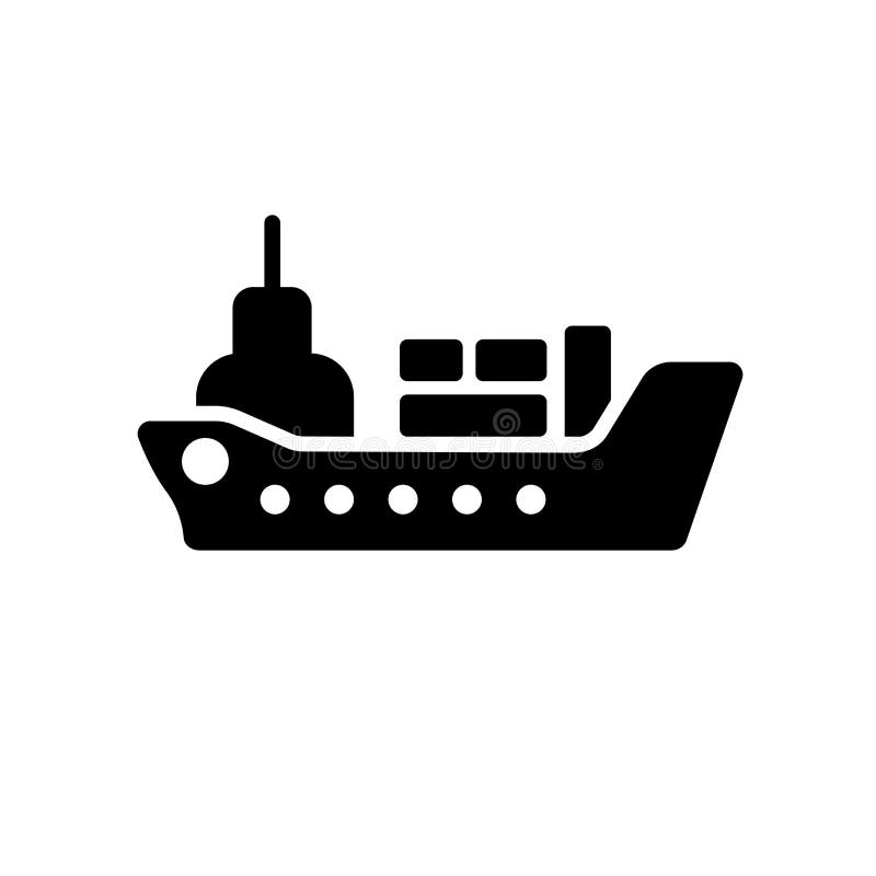 Icono Linear Del Buque De Carga Concepto Moderno O Del Logotipo Del ...