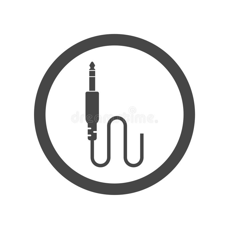 Icono Del Vector Del Cable De Audio - Ejemplo Ilustración del Vector ...