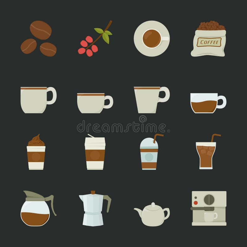 Icono del café ilustración del vector. Ilustración de desayuno - 37228010