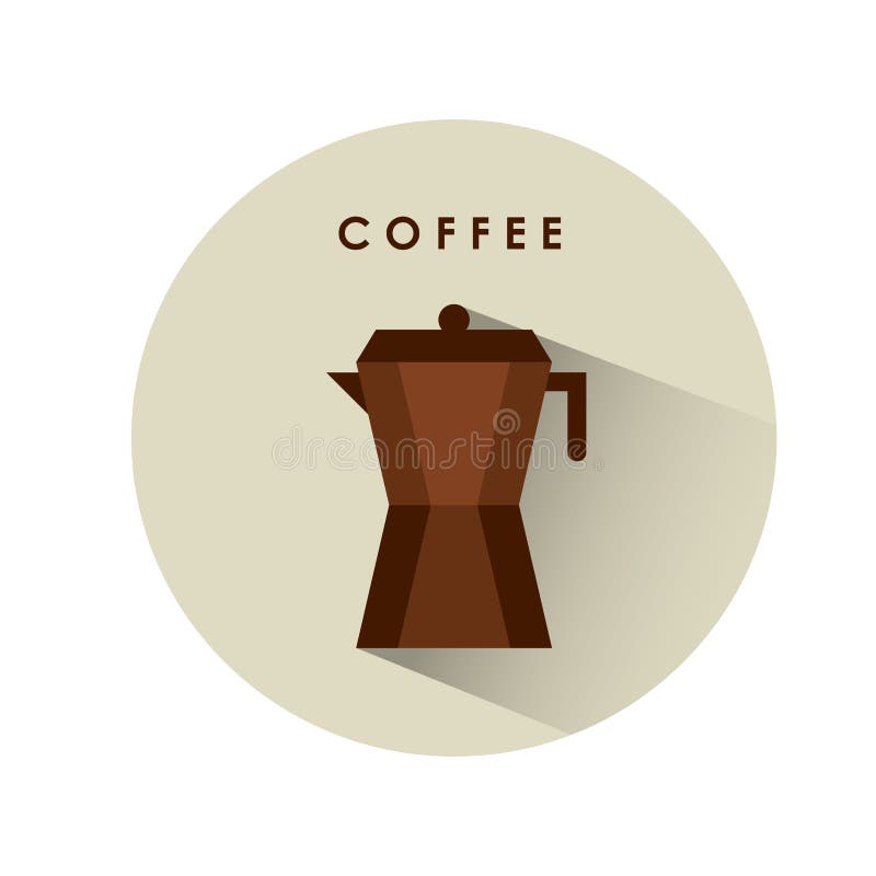 Icono del café stock de ilustración. Ilustración de fondo - 48647098