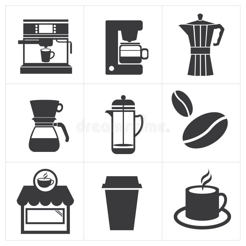 Icono del café ilustración del vector. Ilustración de crisol - 49939494