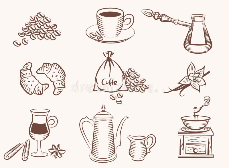 Icono del café ilustración del vector. Ilustración de icono - 50275347