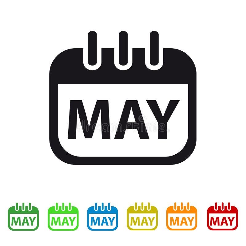 Puede Hacer Calendarios El Icono Ilustración del Vector - Ilustración ...
