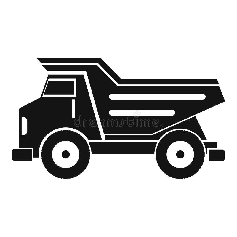 Icono Del Camión Volquete Simple Ilustración del Vector - Ilustración ...