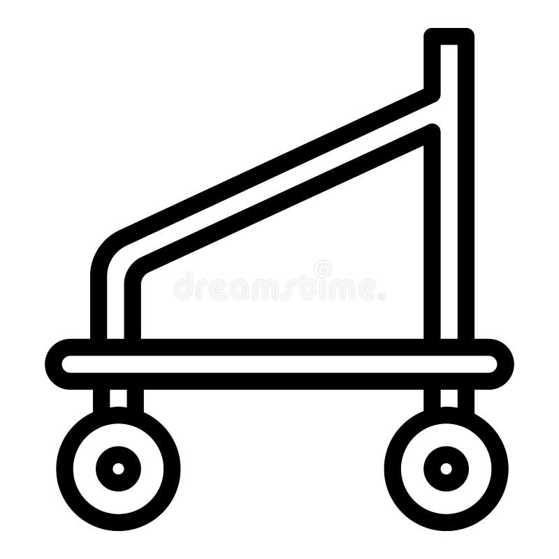 Icono Del Andamio Del Embase, Estilo Del Esquema Ilustración del Vector ...