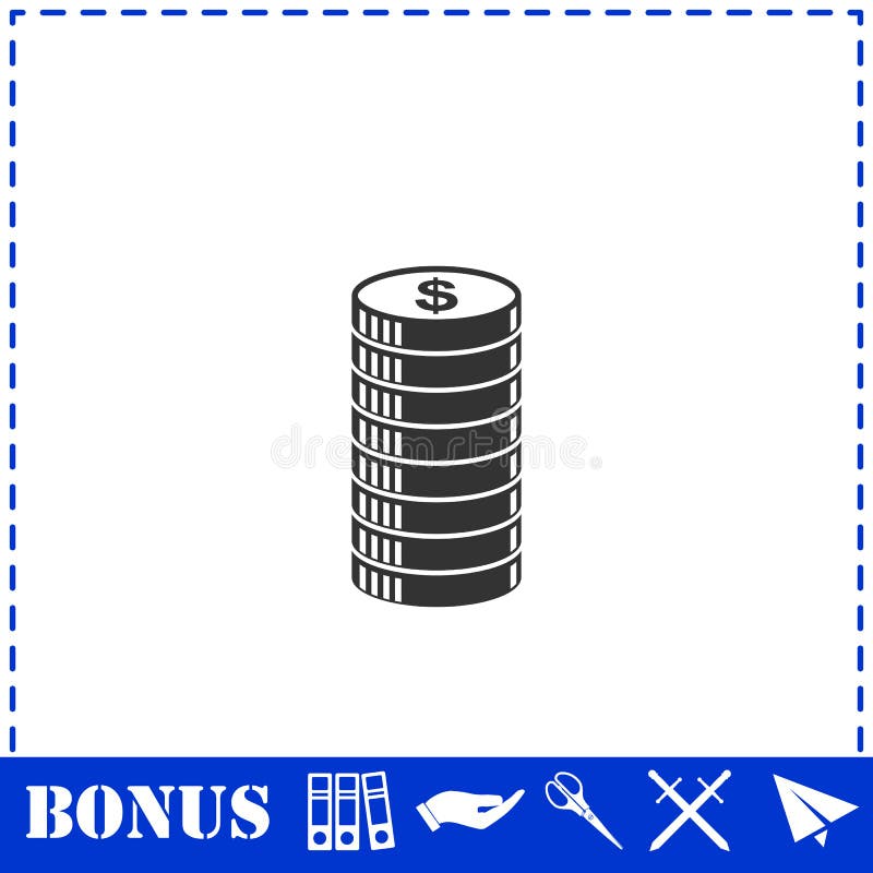 Icono Del Icono Del Centavo Completamente Ilustración del Vector ...