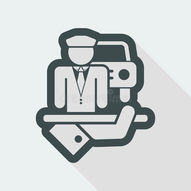 Icono De Chofer Ilustración Lineal Aislada De Línea Delgada Vector ...