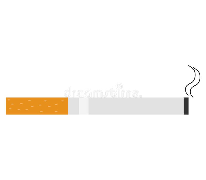 Icono De Cigarrillos Ilustrado En Los Vectores En El Fondo Blanco Stock ...