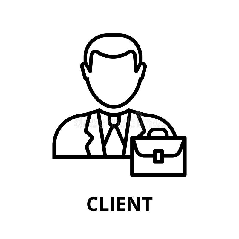 Icono Del Cliente, Para El Gráfico Y El Diseño Web Ilustración del ...