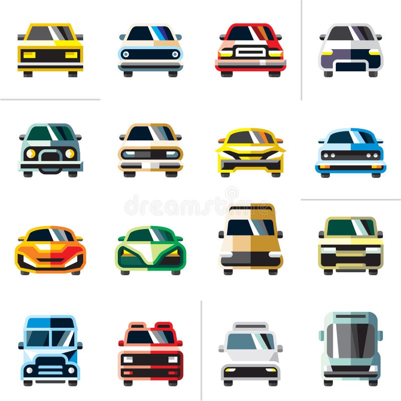 Icono Del Coche Vector Del Coche Ilustración del Vector - Ilustración ...