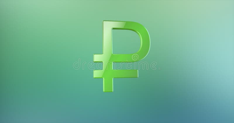 Icono Del Color 3d De La Rublo Metrajes - Vídeo de rusia, colorido ...
