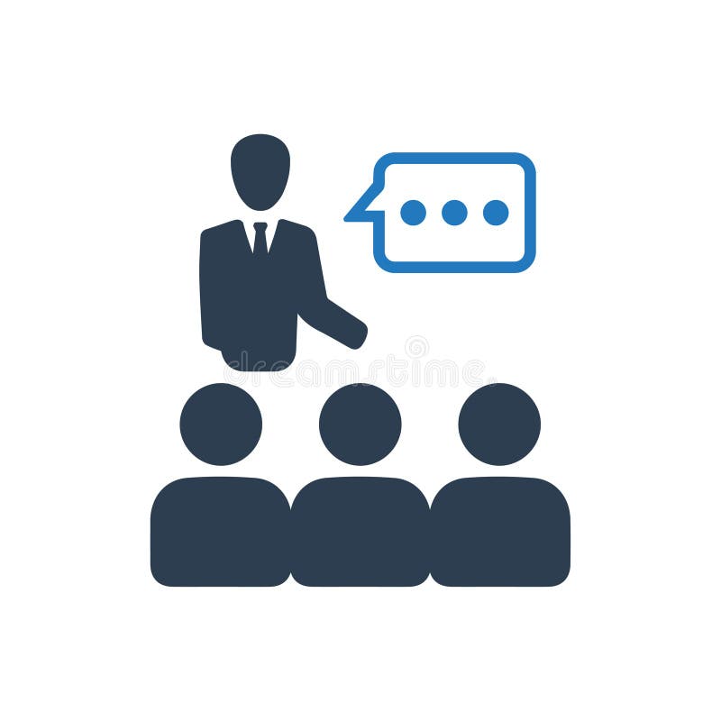 Icono Del Congreso De Negocios Ilustración del Vector - Ilustración de ...