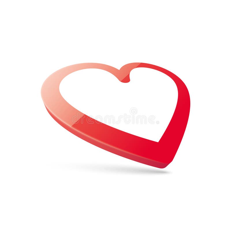 Corazón Del Icono De La Silueta Con La Curita Ilustración del Vector ...