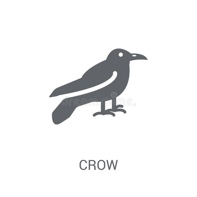 Icono del cuervo ilustración del vector. Ilustración de corvus - 131185852