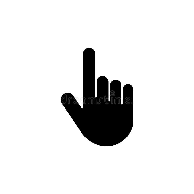 Icono Del Cursor De Mano. Icono De Cursor . Clic En Icono Del Cursor De ...