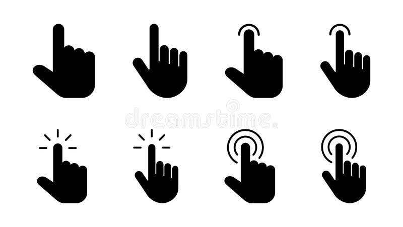 Icono Del Cursor De Mano . Vector De Icono De Cursor. Icono Del Cursor ...