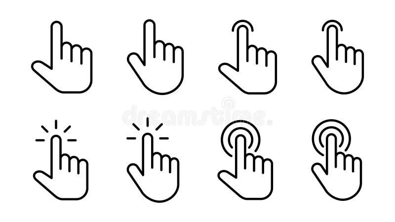 Icono Del Cursor De Mano . Vector De Icono De Cursor. Icono Del Cursor ...