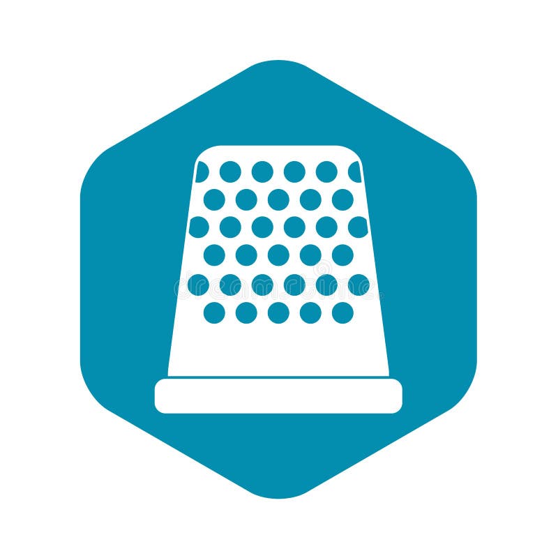 Icono Del Dedal, Estilo Simple Ilustración del Vector - Ilustración de ...