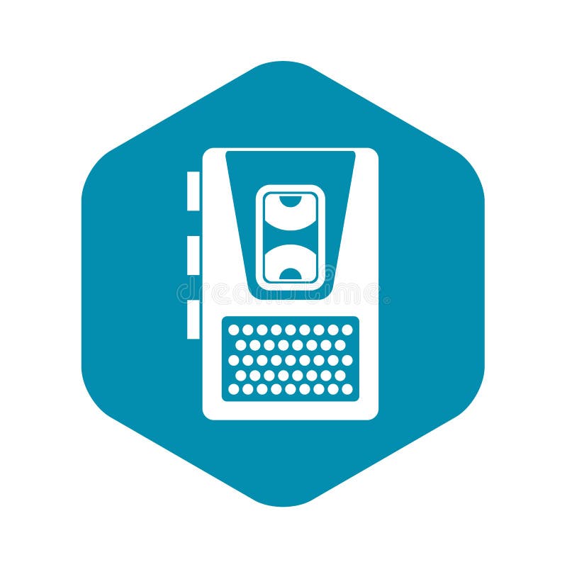 Icono Del Dict?fono, Estilo Simple Ilustración del Vector - Ilustración ...