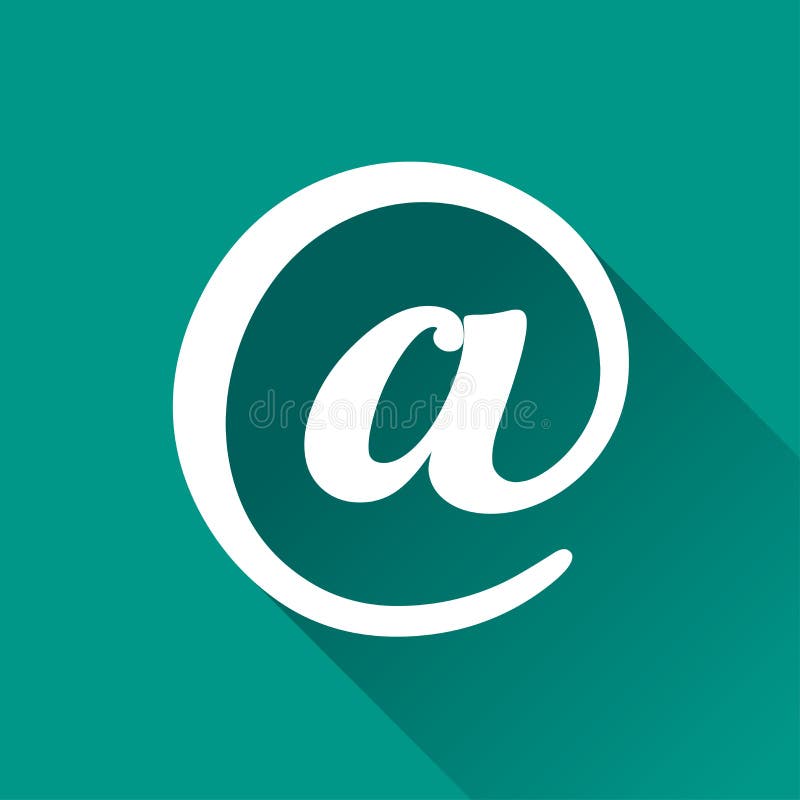Diseño Del Icono Del Arroba Stock de ilustración - Ilustración de fondo ...